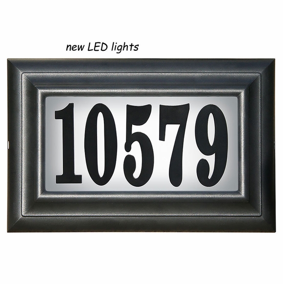 DIY Lighted House Number Sign