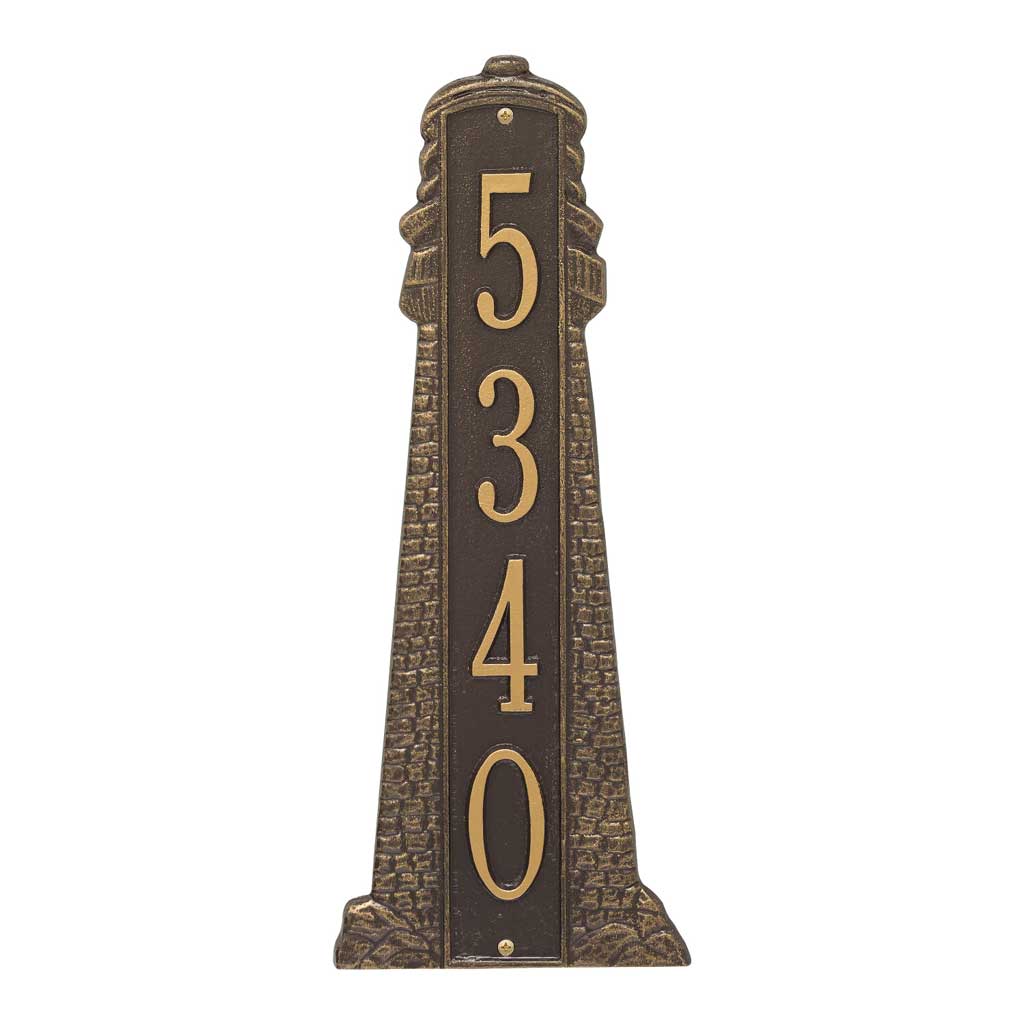 Lighthouse Address Plaque - House Number Sign