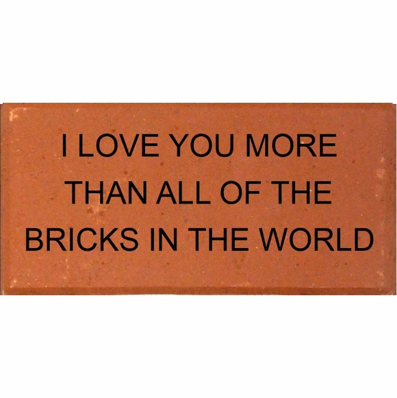 Personalized Love Message Brick