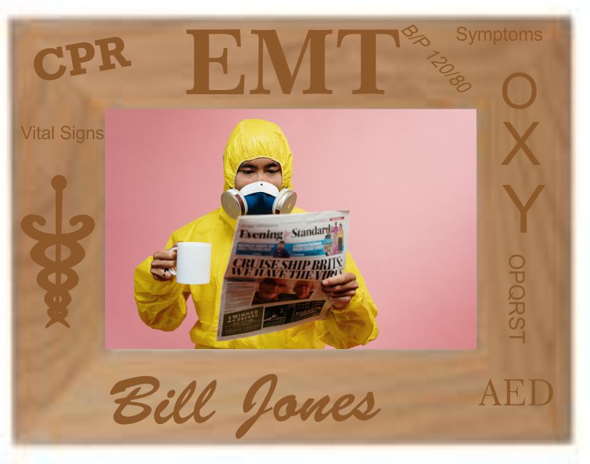 Custom Engraved Personalized EMS Picture Frame for EMT or Paramedic ...