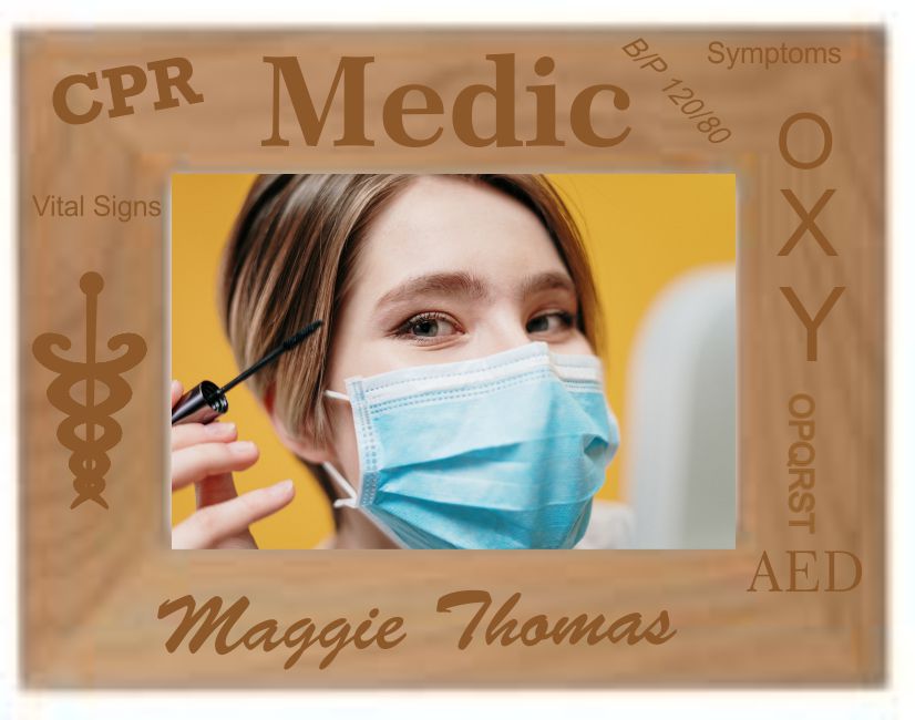Custom Engraved Personalized EMS Picture Frame for EMT or Paramedic ...