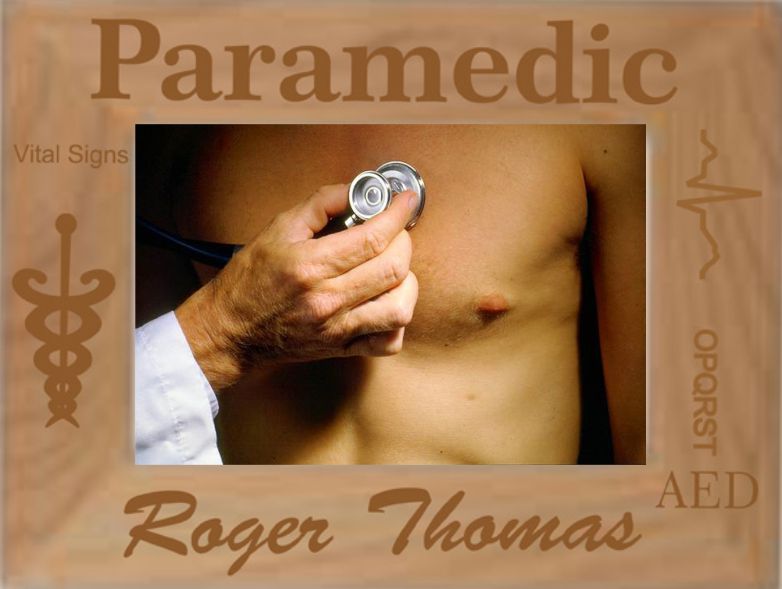 Custom Engraved Personalized EMS Picture Frame for EMT or Paramedic ...