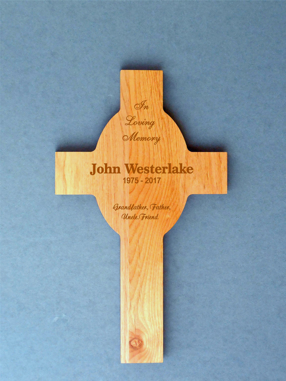 Personalized Memorial Cross In Loving Memory