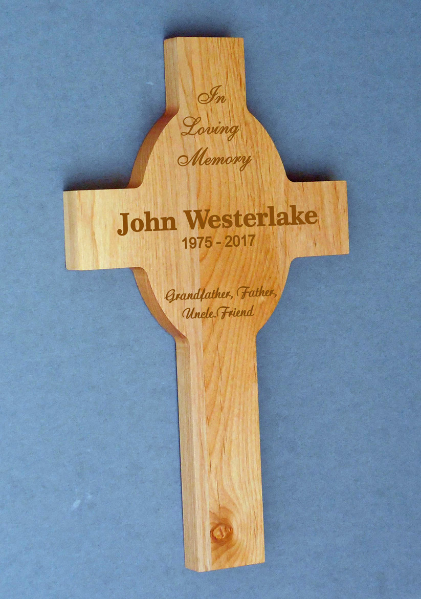 Personalized Memorial Cross In Loving Memory