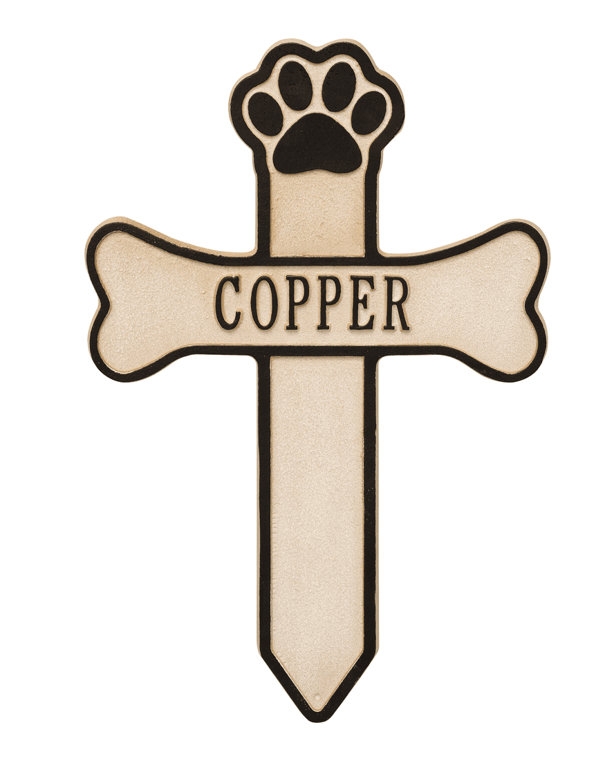 Personalized Memorial Cross for Pet Dog or Pet Puppy