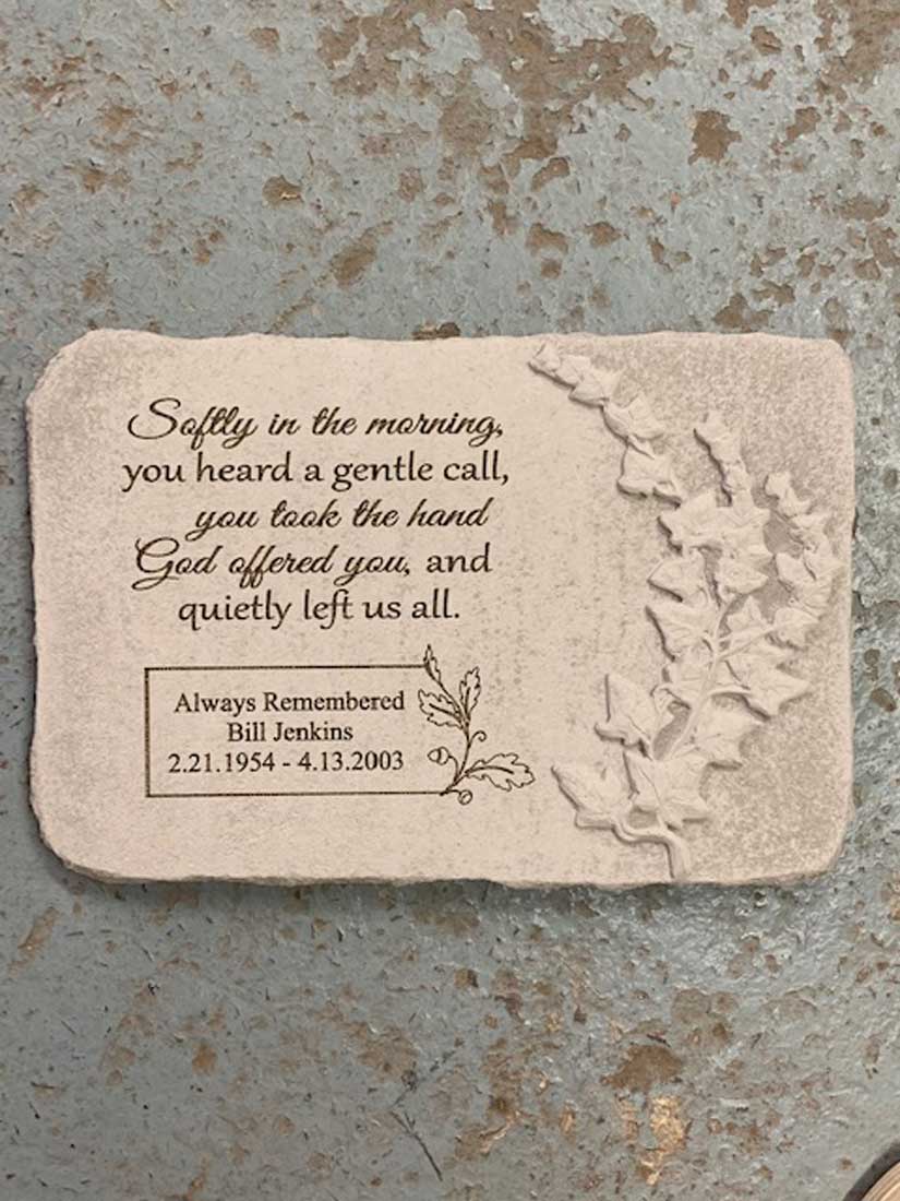 Personalized Memorial Stone