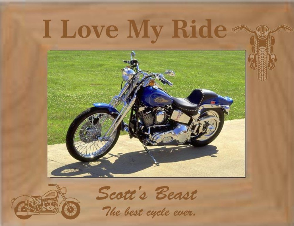 Personalized Motorcycle Picture Frame