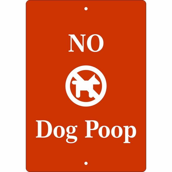 Personalized No Dog Poop Sign