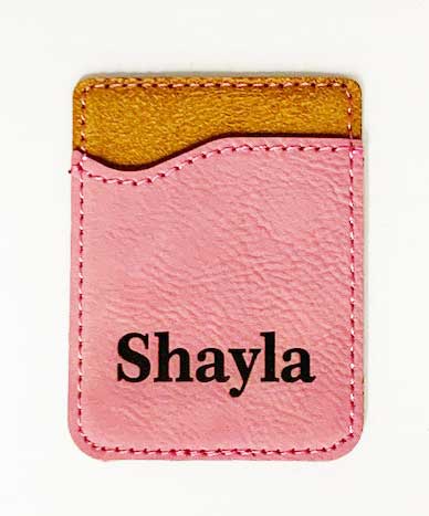 Personalized Phone Wallet Sticks To Back Of Phone