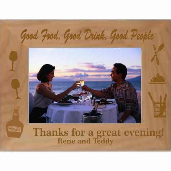 Personalized Picture Frame Thank You Card Custom Engraved