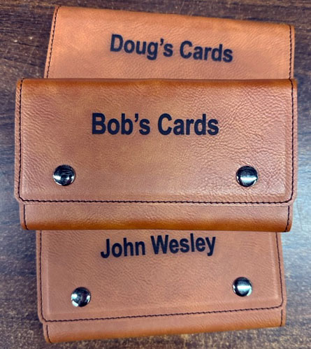 Personalized Playing Card Case with Two Decks of Cards and Poker Dice ...