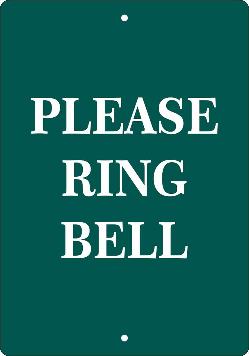 Custom Please Ring Bell Sign