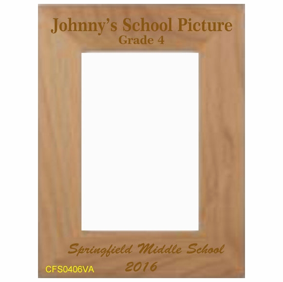 Personalized School Picture Custom Engraved Picture Frame