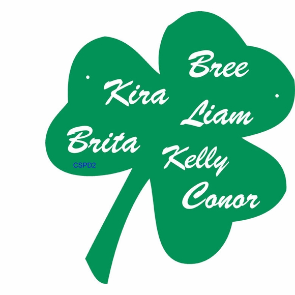 Personalized Shamrock Wall Plaque
