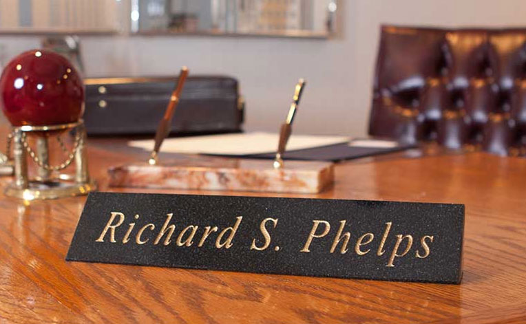 Granite Desk Name Plaque