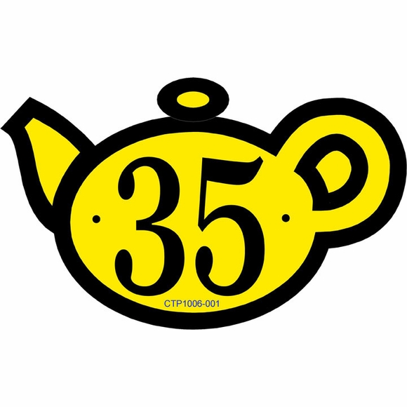 Teapot Shape House Number Sign - Custom Address Plaque