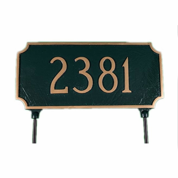 Two Sided Lawn Stake Address Sign - Address Plaque That Is The Same On ...
