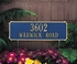 Two-Sided Rectangle Lawn Marker - Double Sided Address Sign