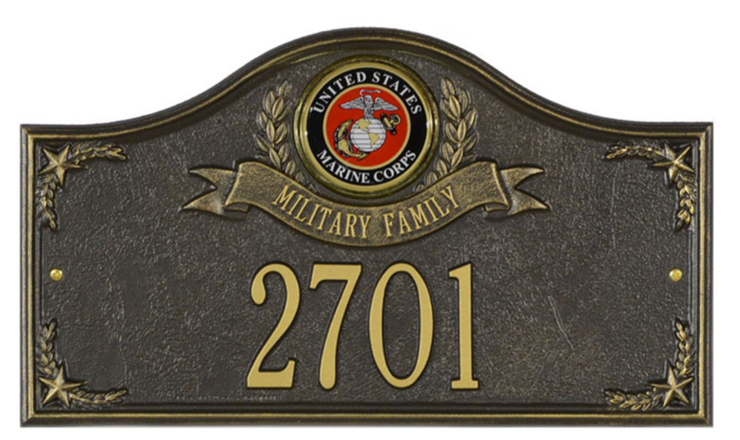 US Military Family Address Plaque - Choose Army, Navy, Air Force, Coast ...