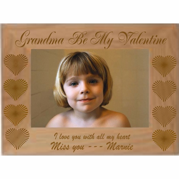 Personalized Valentine's Day Picture Frame - Custom Engraved Photo Frame