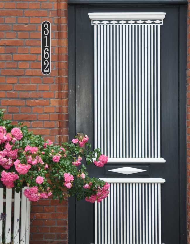 Vertical House Number Plaque - Address Sign