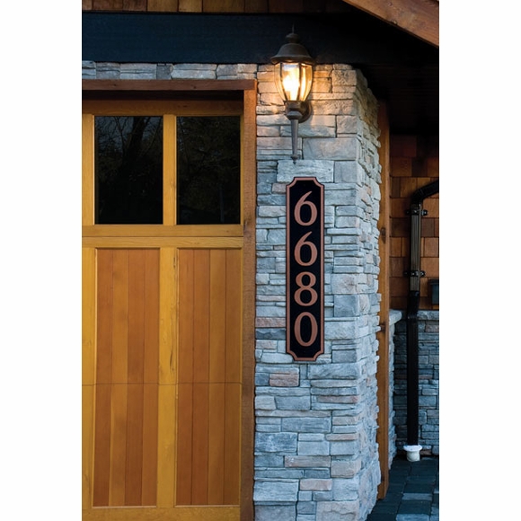Vertical House Number Sign