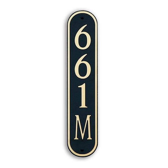 Vertical House Number Sign