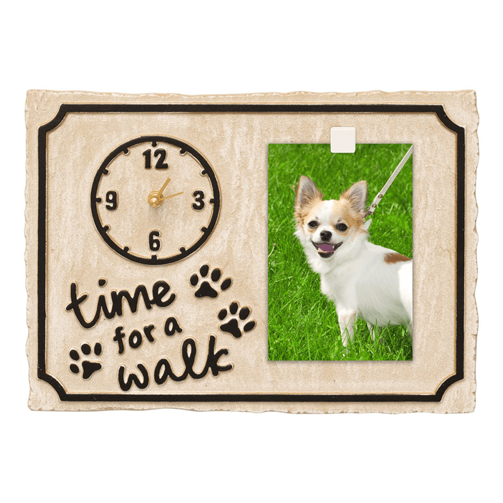 Pet Photo Wall Clock time for a walk