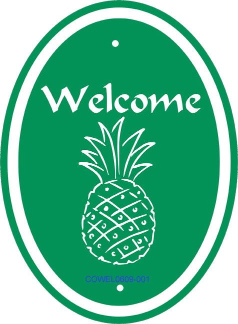Welcome Pineapple Sign