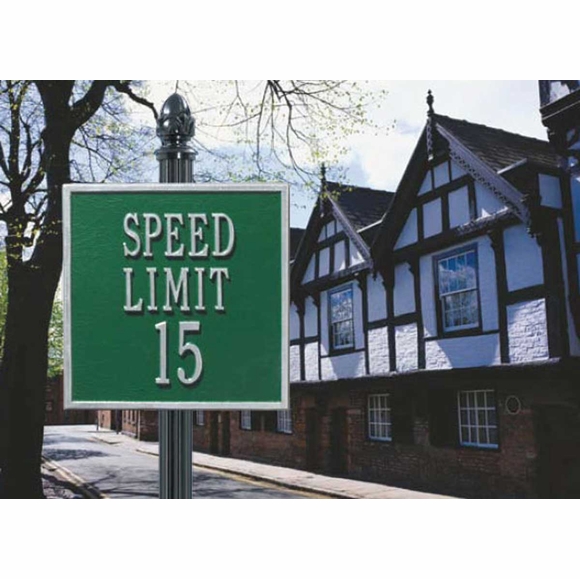 Post Mount Sign - Speed Limit, Watch For Children, No Through Traffic ...