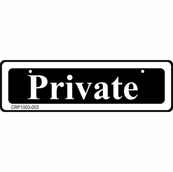 Private Sign