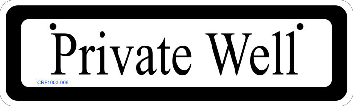 Private Well Sign