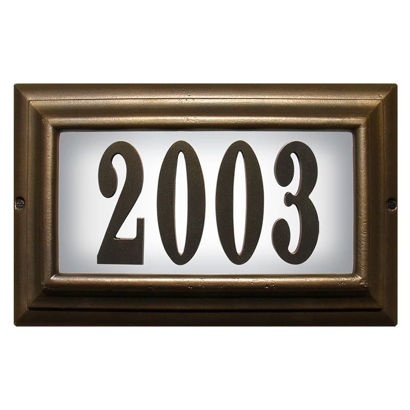 Lighted Home Address Plaque