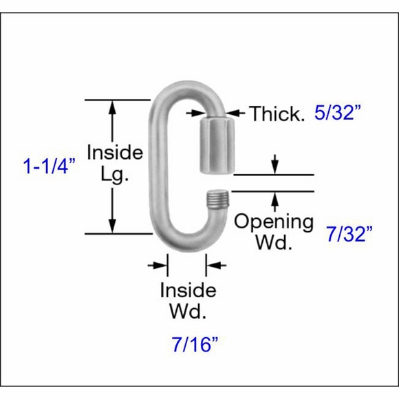 Quick Link Hanging Sign Hardware