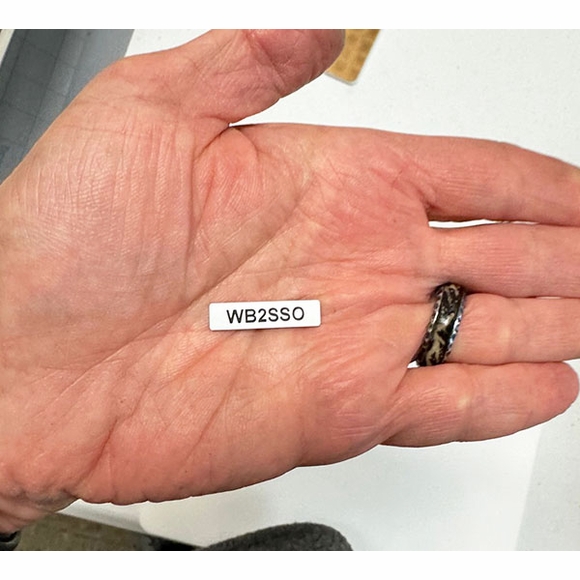 Radio Call Sign Label for Ham, GMRS, Marine, Aircraft, and Military Radios