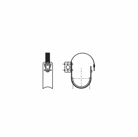 Rail Mount Life Ring Buoy Bracket