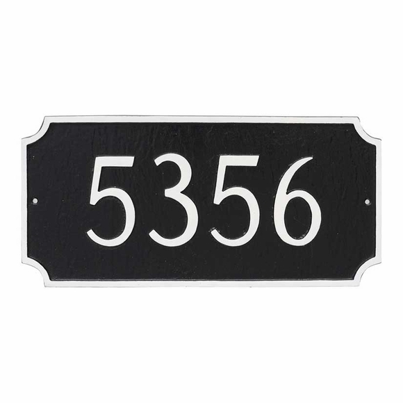 Rectangle Address Plaque With 2 Lines - Choose Your Size, Color, and ...