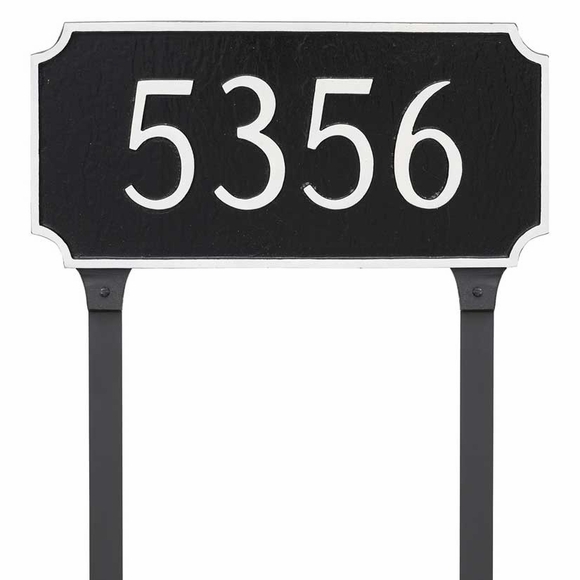 Rectangle Address Plaque With 2 Lines - Choose Your Size, Color, and ...