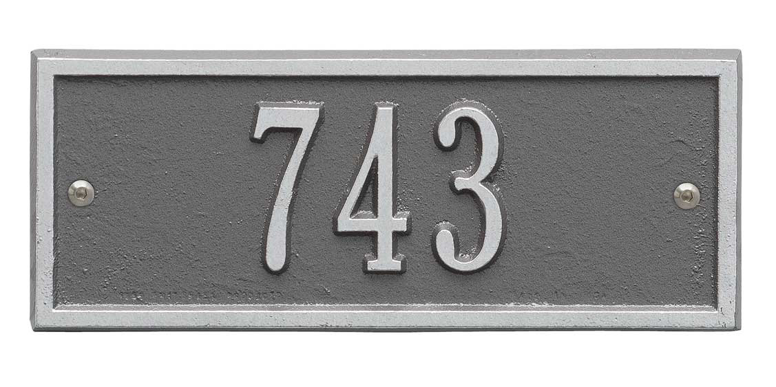 Small Rectangle Address Sign - Choose Your Color