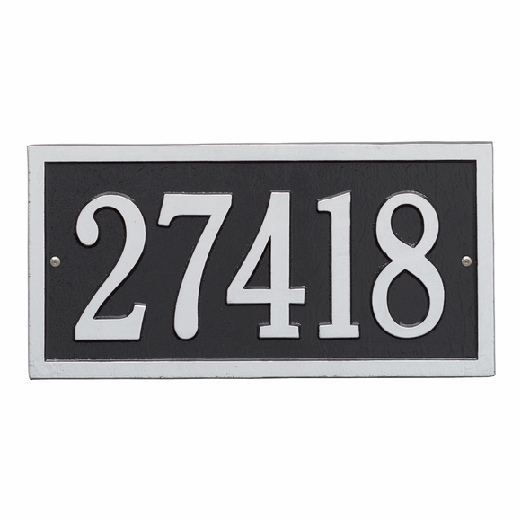 Rectangle House Number Wall Plaque