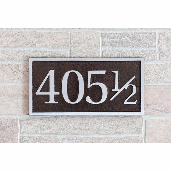 Rectangle Shape Address Sign With Modern, Designer, or Traditional ...