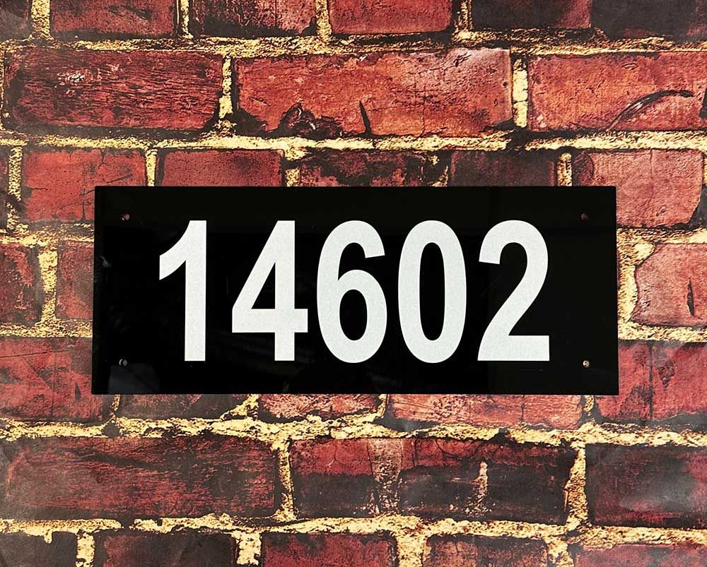 Reflective Address Plaque