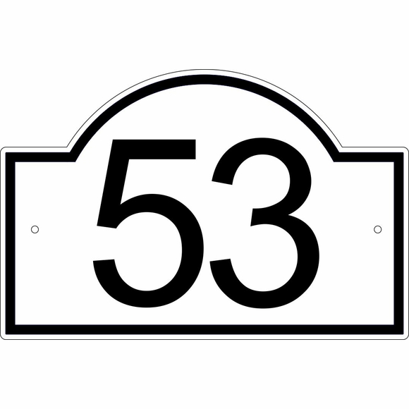 Reflective Address Plaque