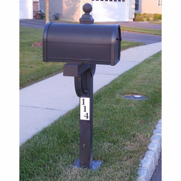 Reflective Address Plaque - Post Mounted Vertical Number Address Sign