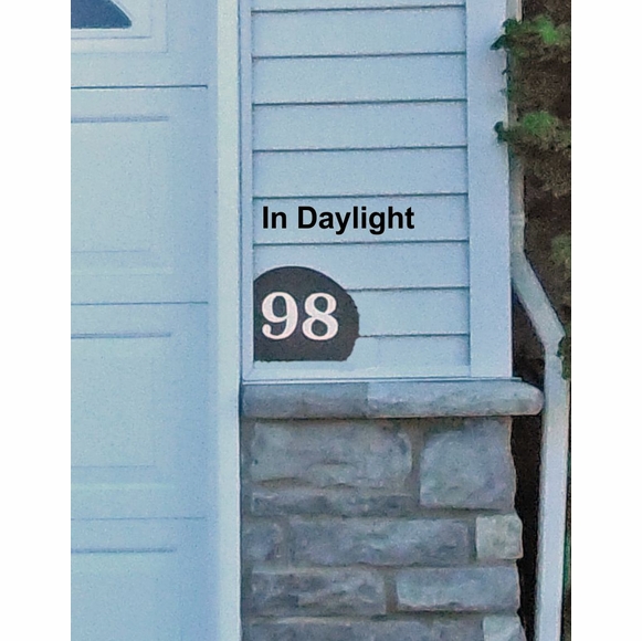 Reflective Address Sign