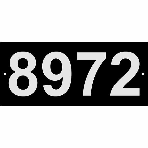 Reflective Address Sign