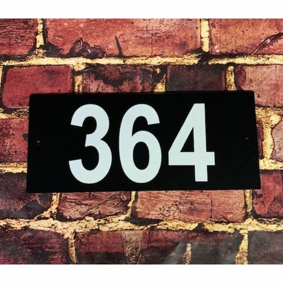 Reflective Address Sign