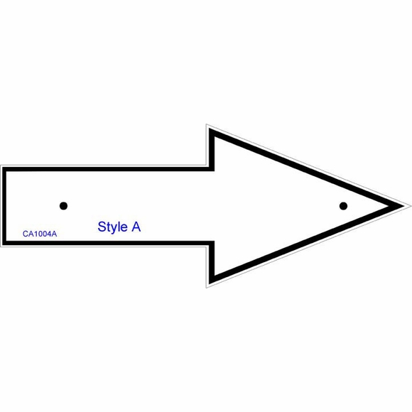 Custom Address Plaque or Business Name Sign With Reflective Arrow