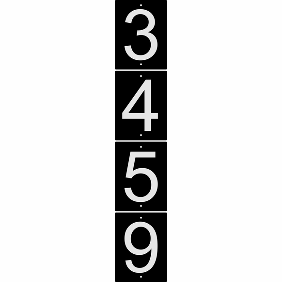 Reflective House Numbers or Letters, Heavy Duty