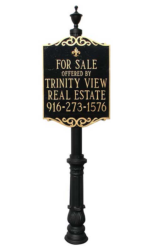 Business Sign System with Post, Base, Pole, Mount, and Horsehead ...